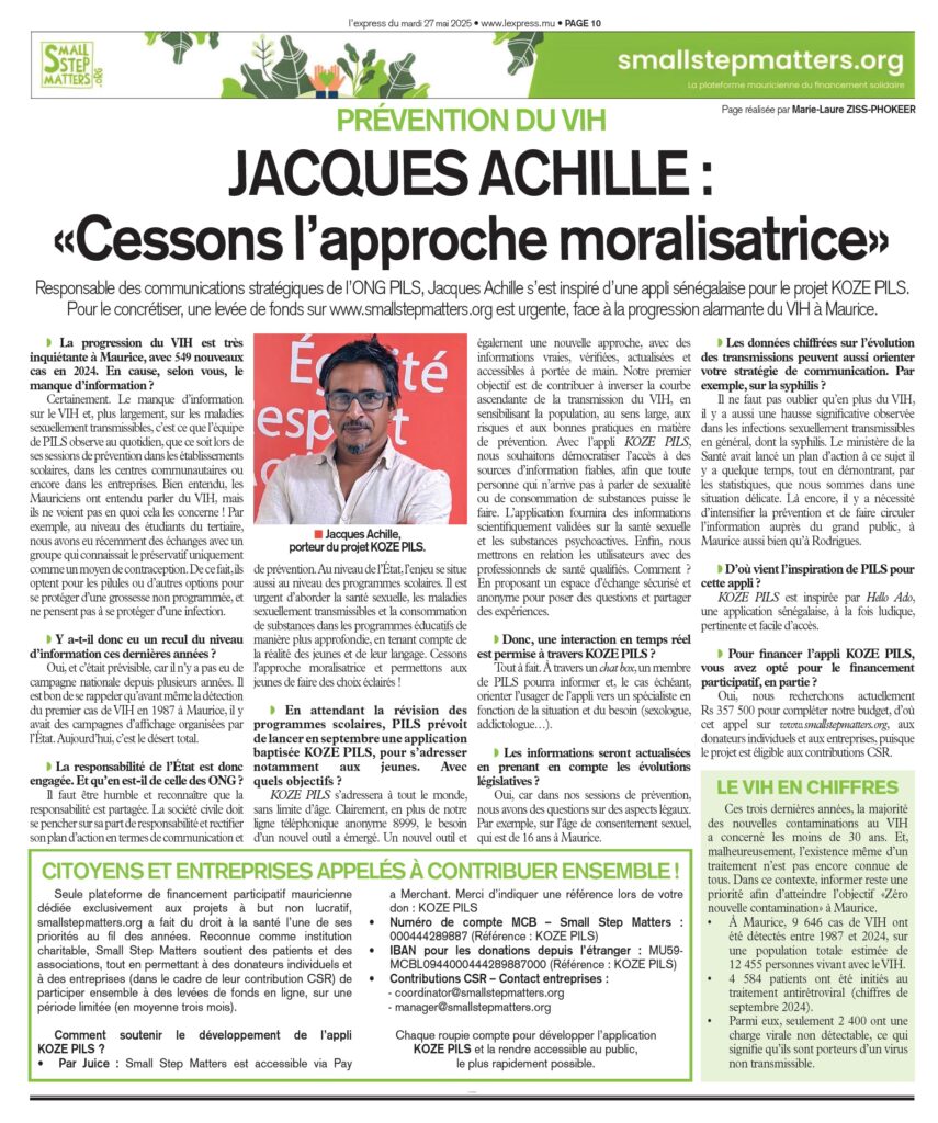 Jacques Achille : "Cessons l'approche moralisatrice" - Small Step ...